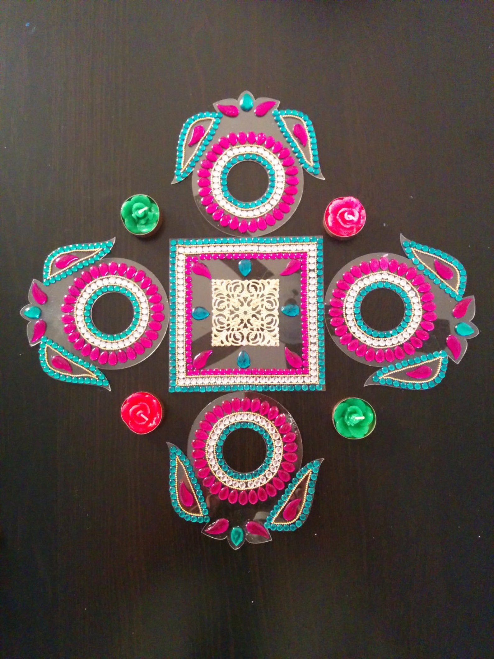 5 Piece Rangoli - Etsy