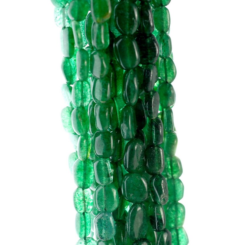 8x7-12x7mm Green Moss Aventurine Gemstone Green Pebble Nugget Loose ...