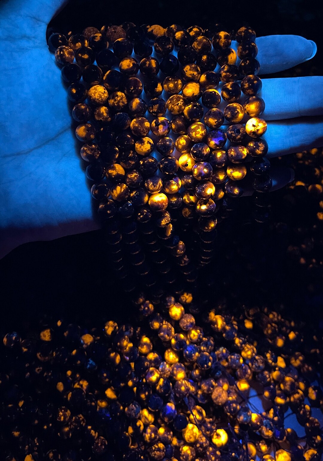 6MM Natural Yooperlite UV Reactive Gemstone Round Loose Beads (D226) - Etsy