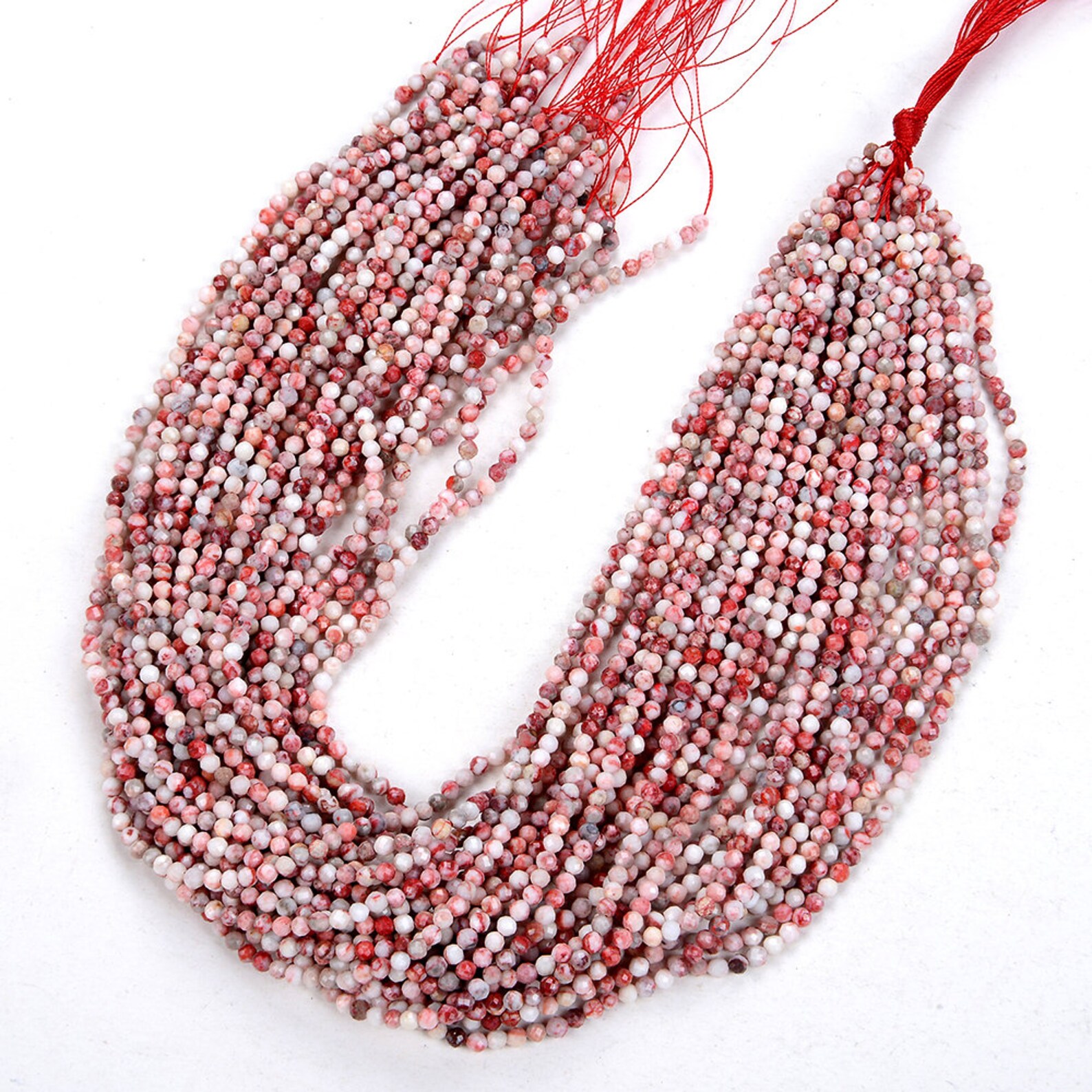 2MM Rare Cinnabrite, Cinnabar in Quartz Matrix Gemstone Micro Faceted ...