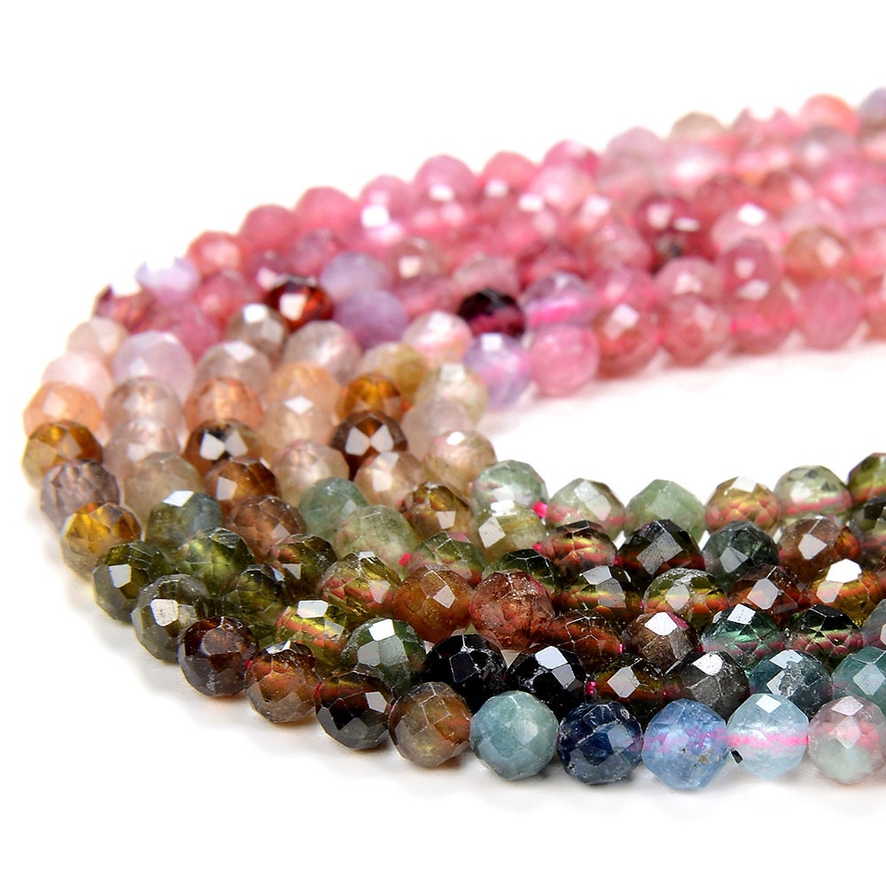 3MM Natural Tourmaline Gemstone Multi Color Grade AAA Micro - Etsy