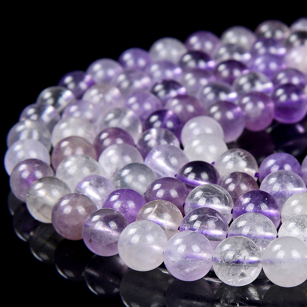 6MM Natural Lavender Amethyst Gemstone Grade A Round Loose Beads (D331 ...