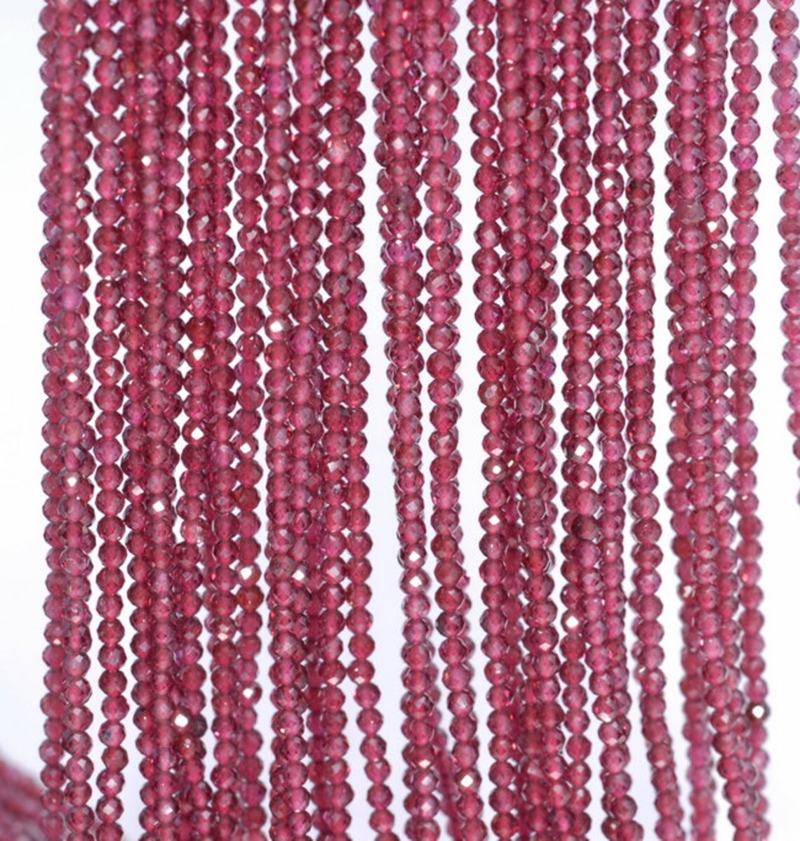 2mm Red Garnet Gemstone Grade AAA Micro Faceted Fine Round 2mm Loose ...
