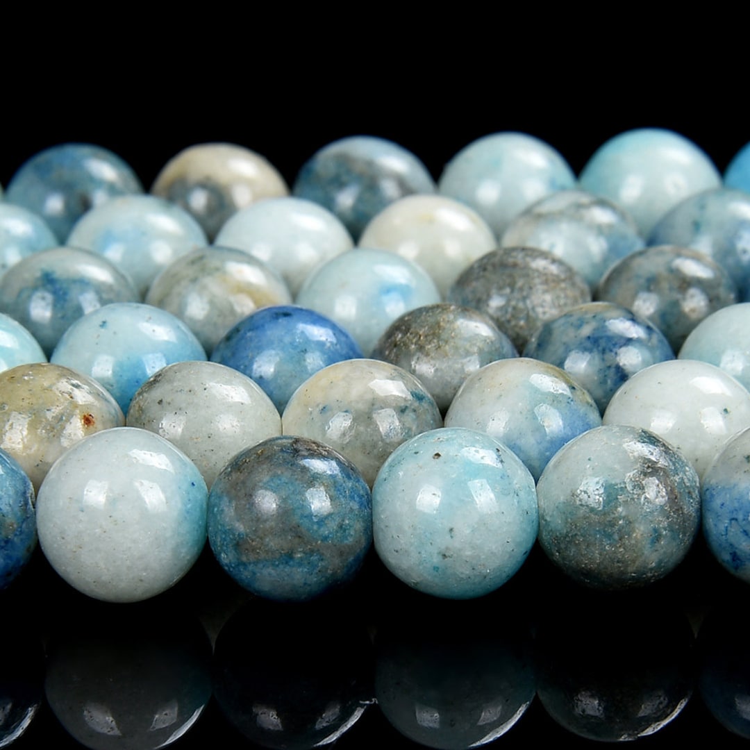 Blue Pyrite in Dolomite Gemstone Round 6MM Loose Beads (D517) - Etsy