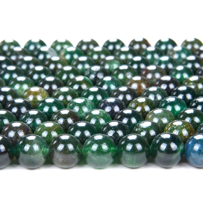 6MM Natural Green Fuchsite Gemstone Grade AAA Round Loose Beads (A295 ...