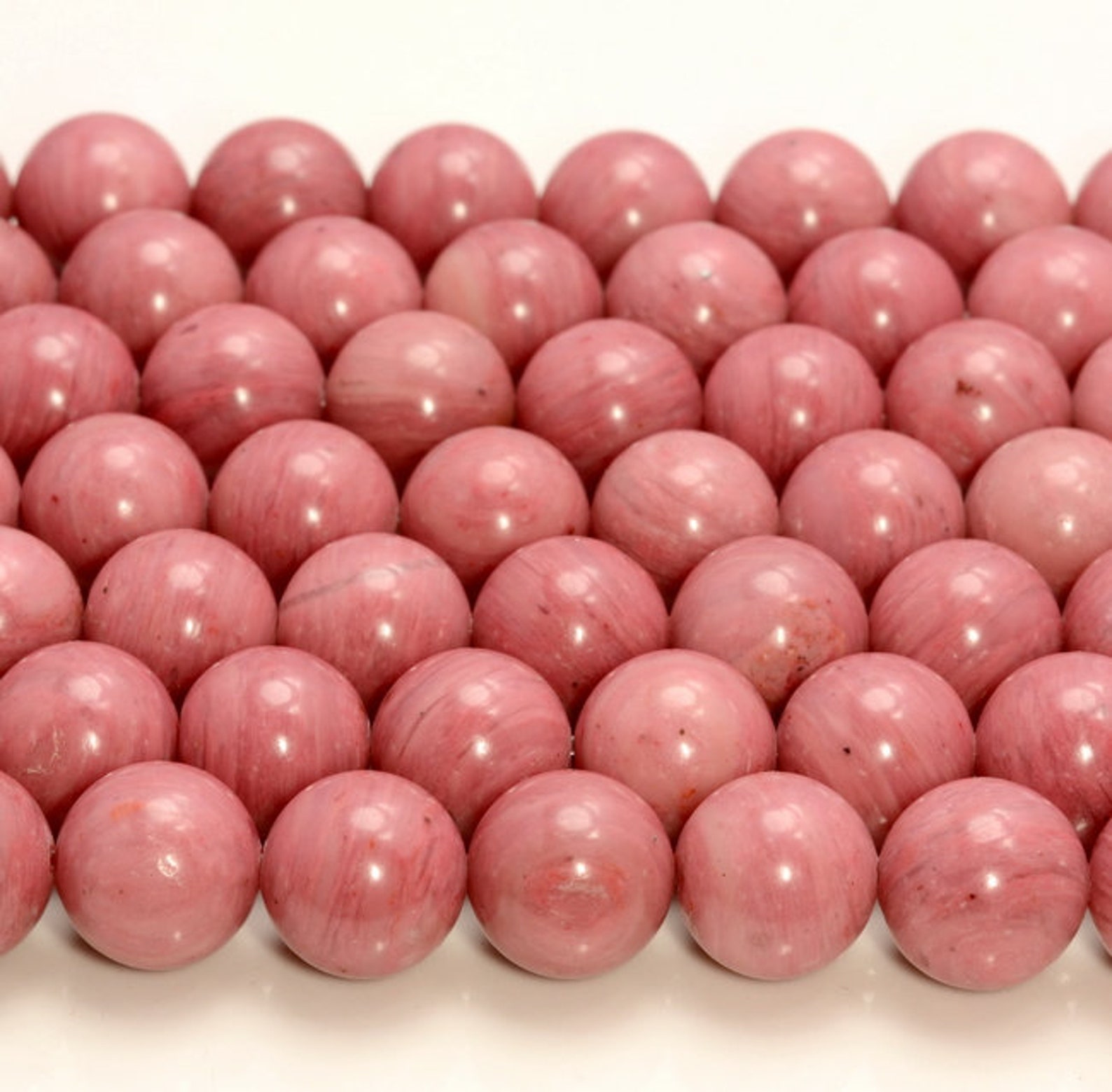 4mm Rhodonite Gemstone Pink Red Grade Aaa Round Beads 15 Inch - Etsy