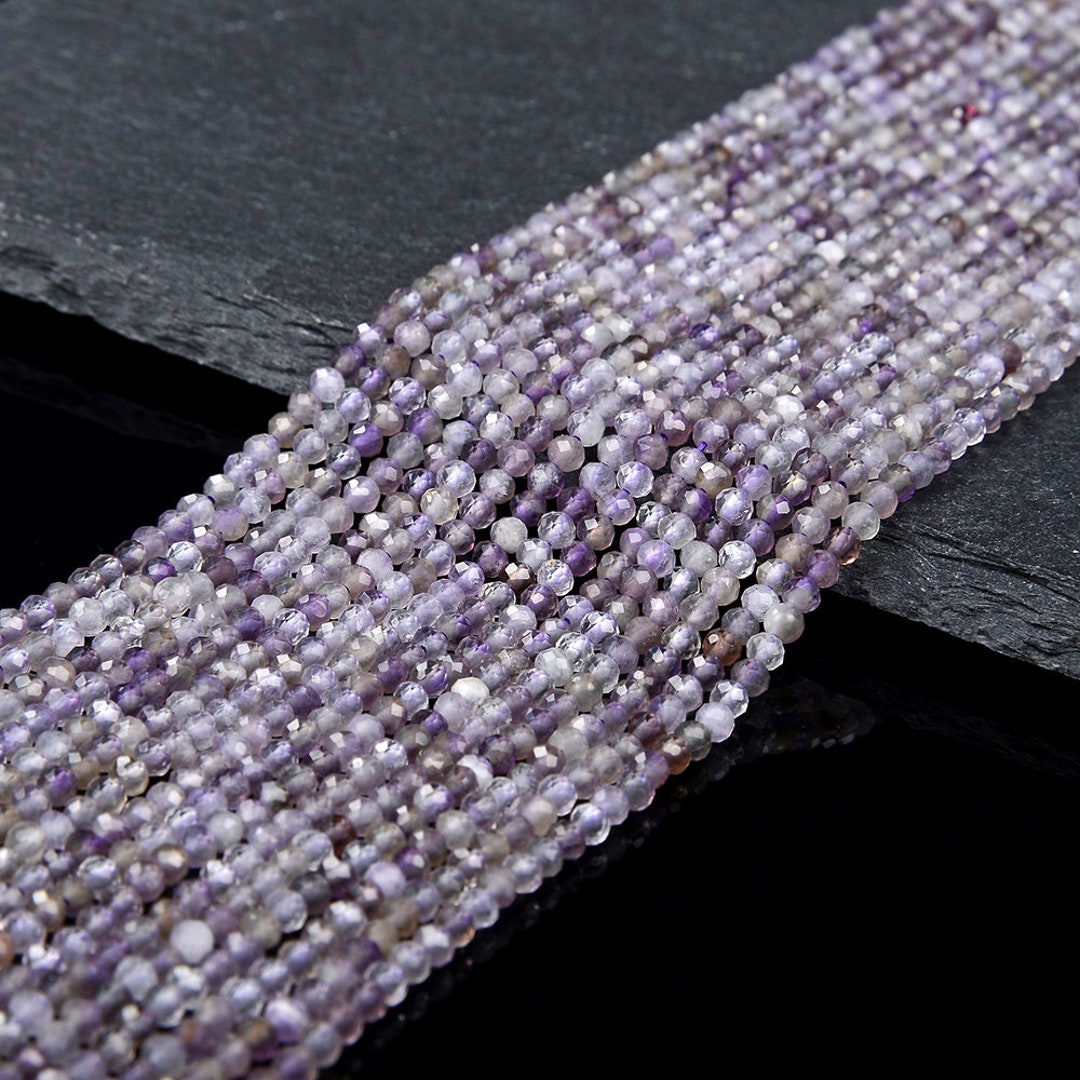 Natural Amethyst Gemstone Grade A Micro Faceted Round 2MM 3MM Loose ...