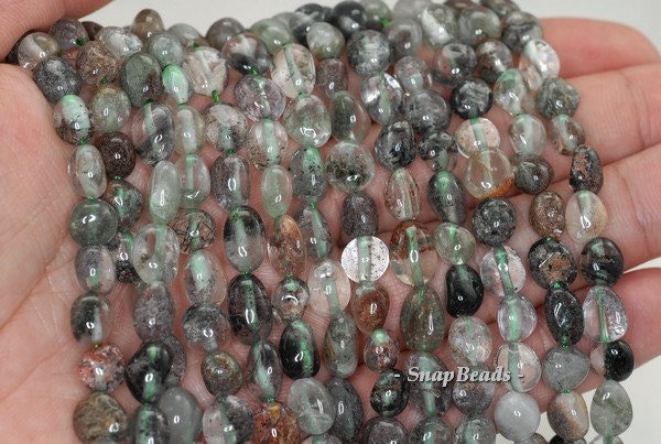 Green Phantom Quartz Gemstone Inclusions Pebble Chips - Etsy