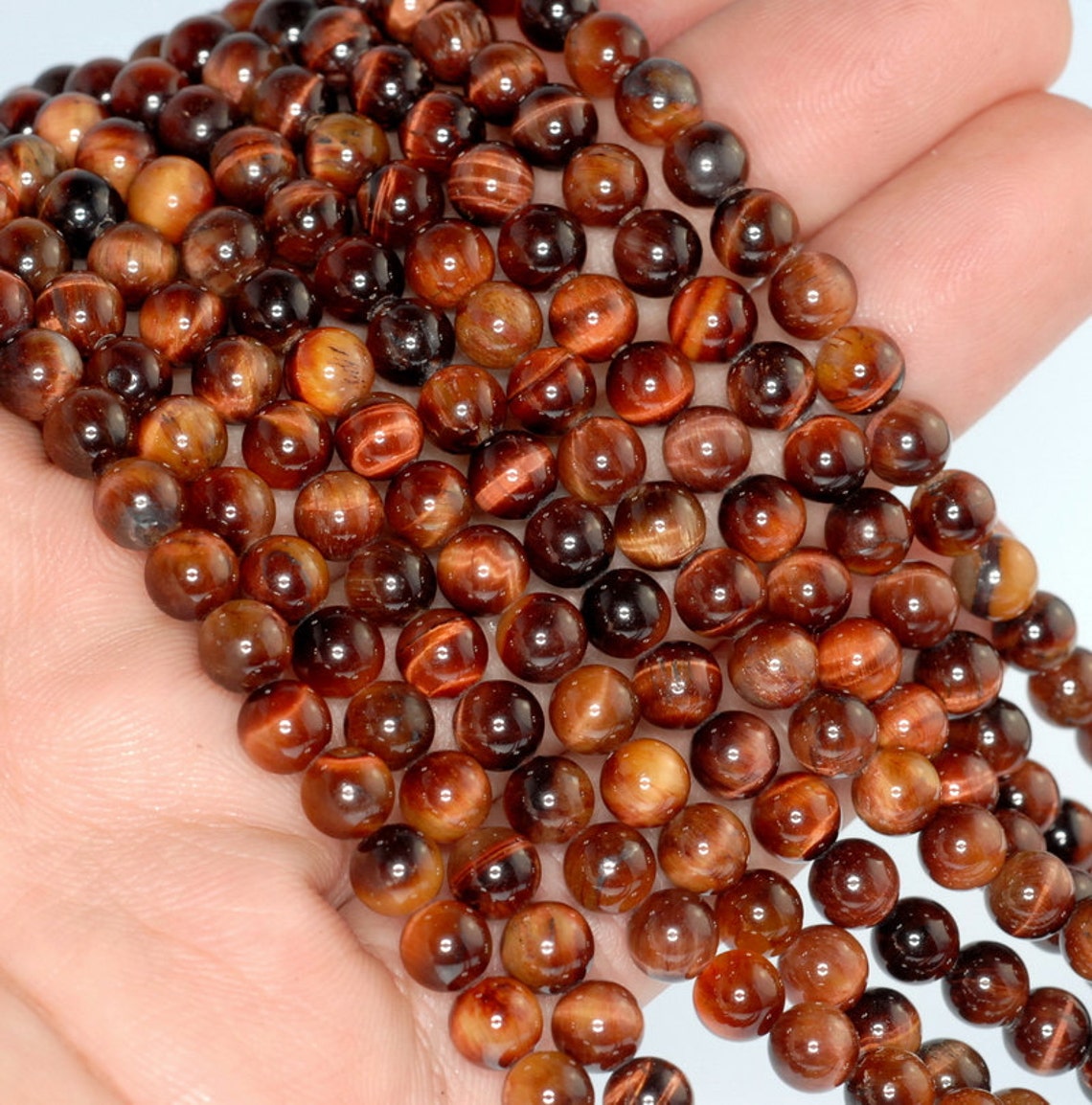 6mm Mahogany Red Tiger Eye Gemstone Grade A Round 6mm Loose - Etsy