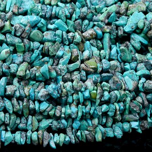 100% Genuine Natural Rough Blue Turquoise Gemstone Pebble Nugget Chip 4 ...