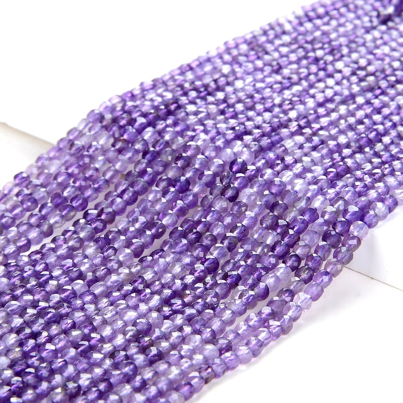 2mm Cube Amethyst Beads - Etsy