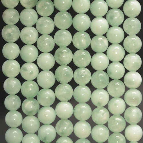 AA Natural Green Moonstone Round Beads 15.5 Strand 6mm - Etsy