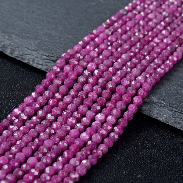 Natural Ruby Beads - Etsy