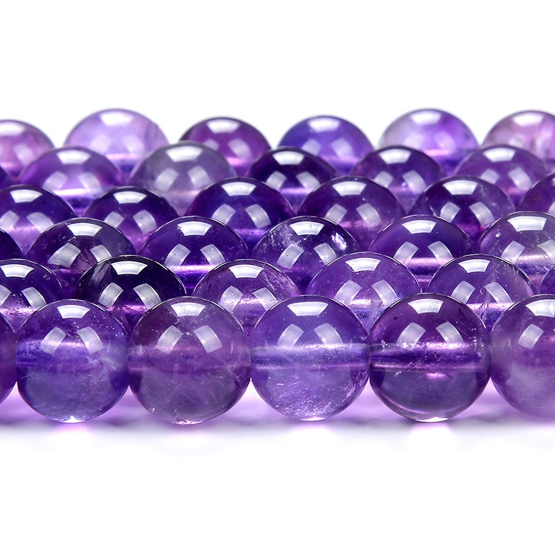 Natural Amethyst Gemstone Grade AA Round 6MM 7MM Loose Beads (D442) - Etsy