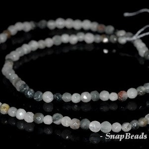 4mm Acicular Rutile Quartz Gemstone Faceted Round 4mm Loose Beads 7.5 ...