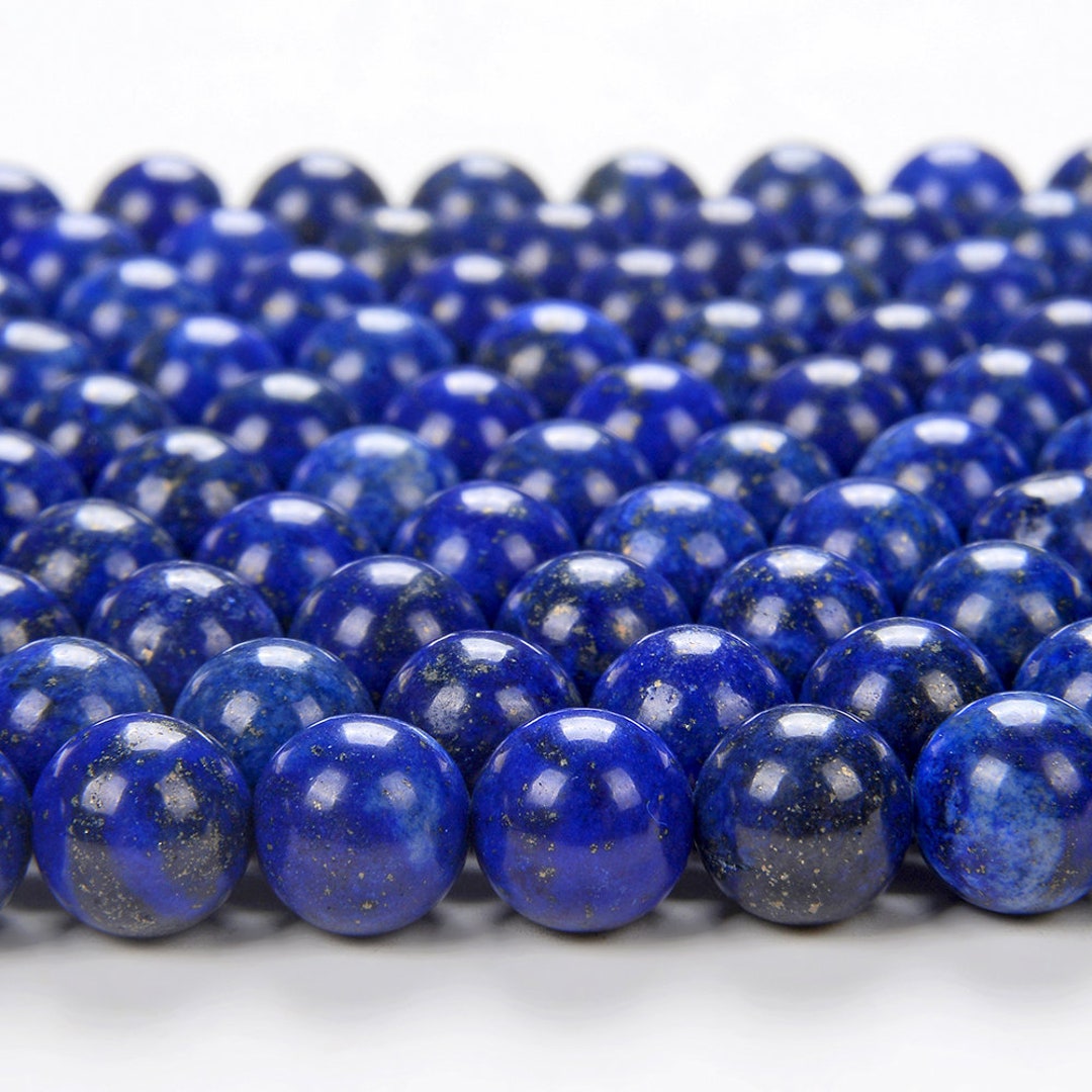6MM Azura Lapis Lazuli Gemstones Round Loose Beads 15 Inch Full Strand ...