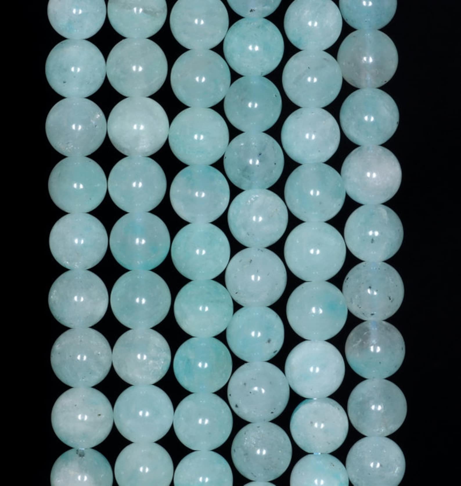 5-6mm Aqua Amazonite Gemstone Light Blue Round Loose Beads - Etsy