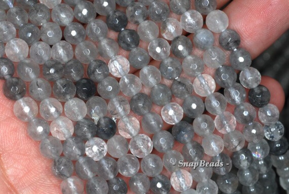 6mm Moss Quartz Gemstone AA Faceted Round 6mm Loose Beads 15 | Etsy