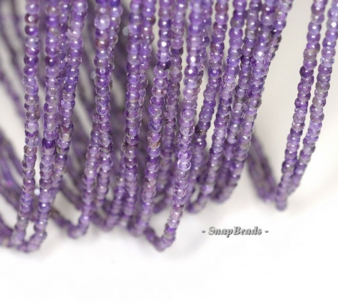 3mm Royal Amethyst Gemstone Grade AAA Deep Purple Micro Faceted Round ...