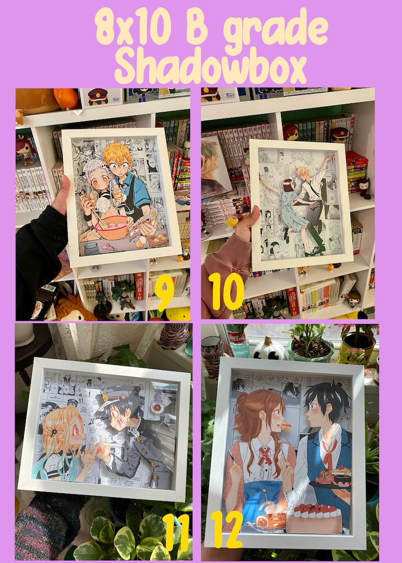 8x10 Anime Manga Shadow Box - Etsy