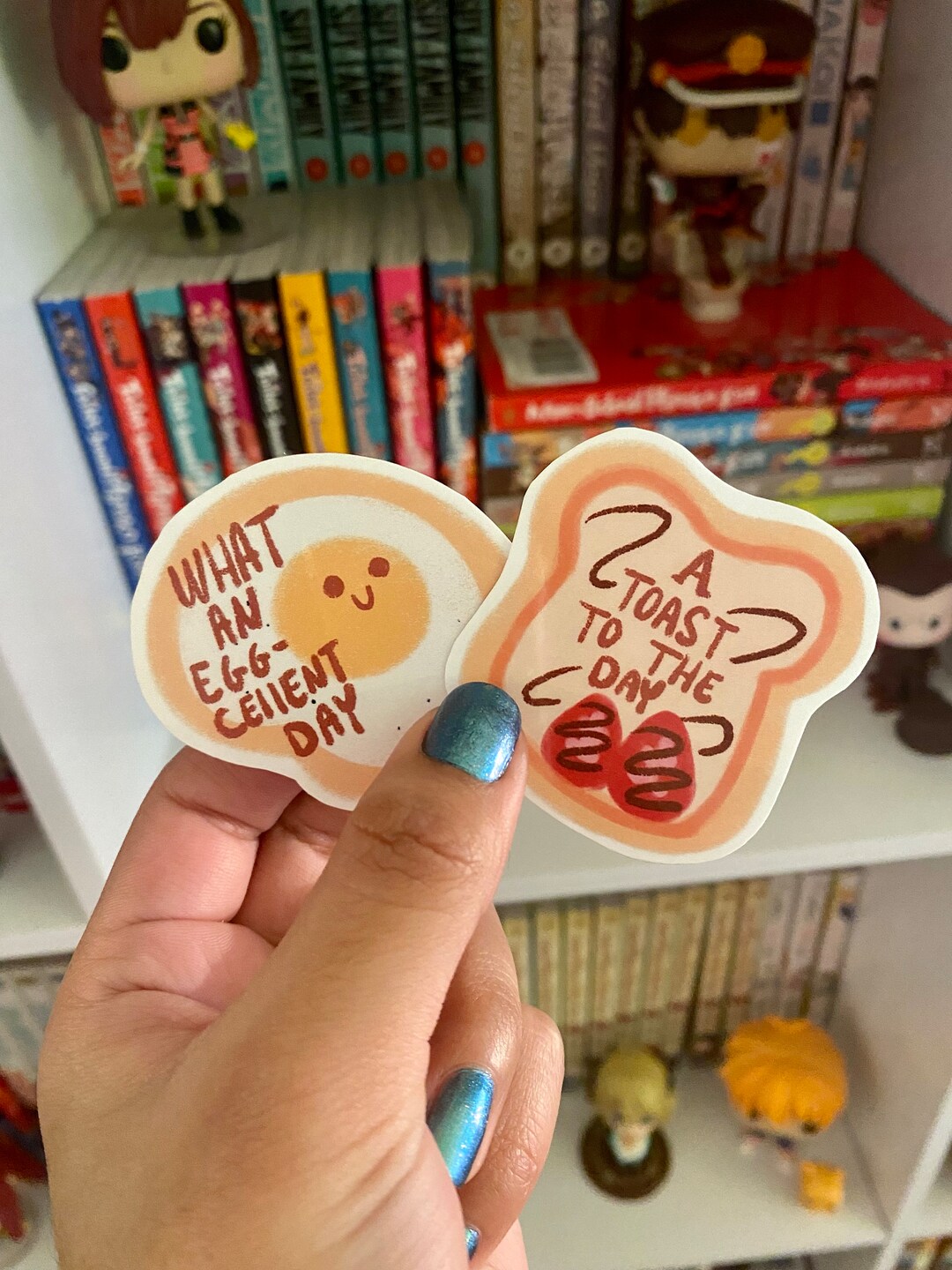 Cute Breakfast Food Sticker Set - Etsy