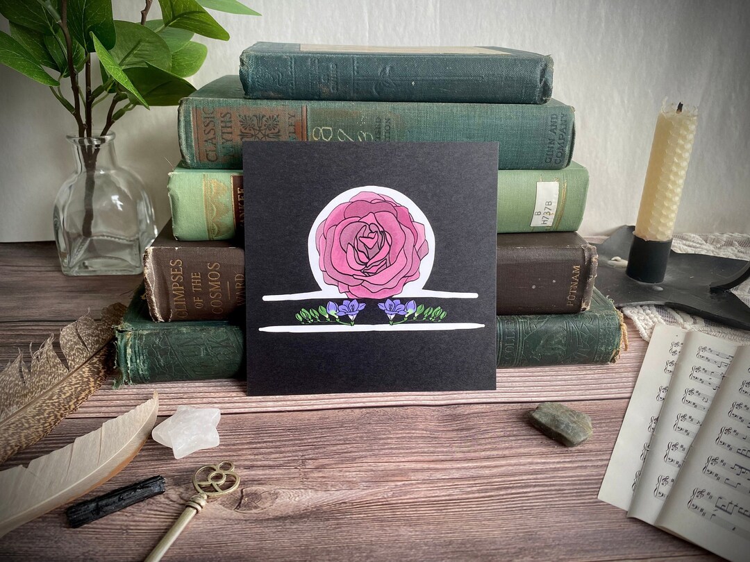 ART PRINT, Libra Flowers Zodiac Print, Libra Symbol Art, Pink Rose and ...