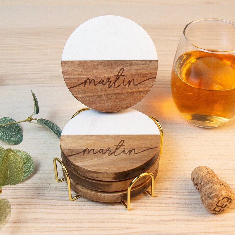 Custom Wood Coasters - Etsy
