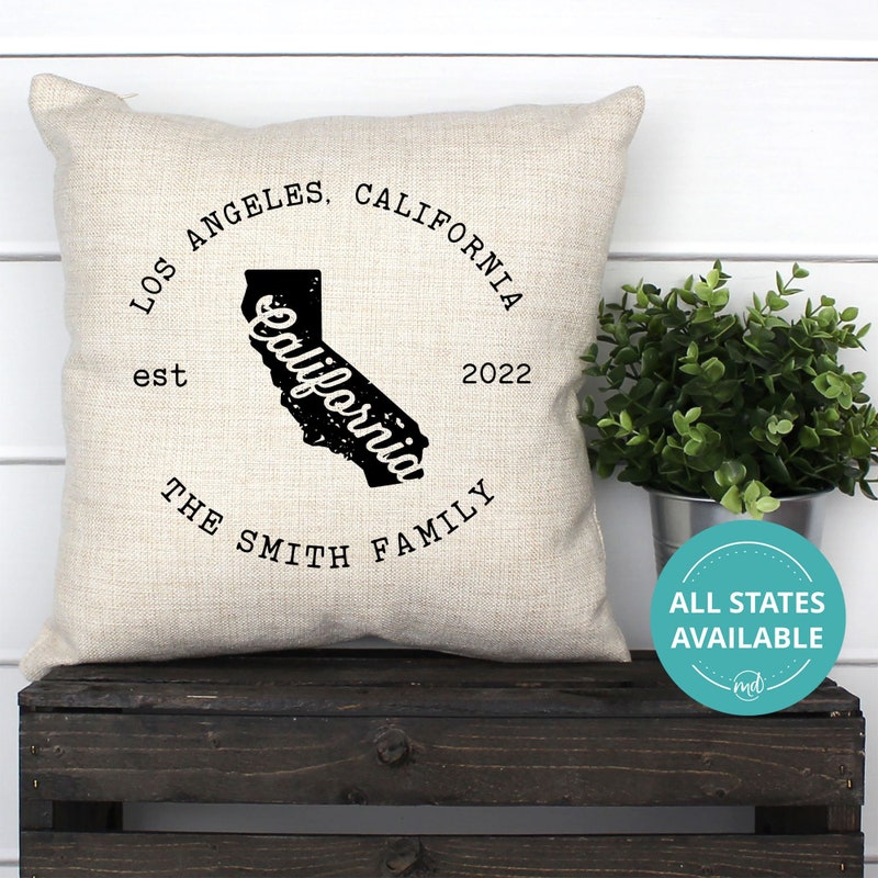State Pillow - Etsy