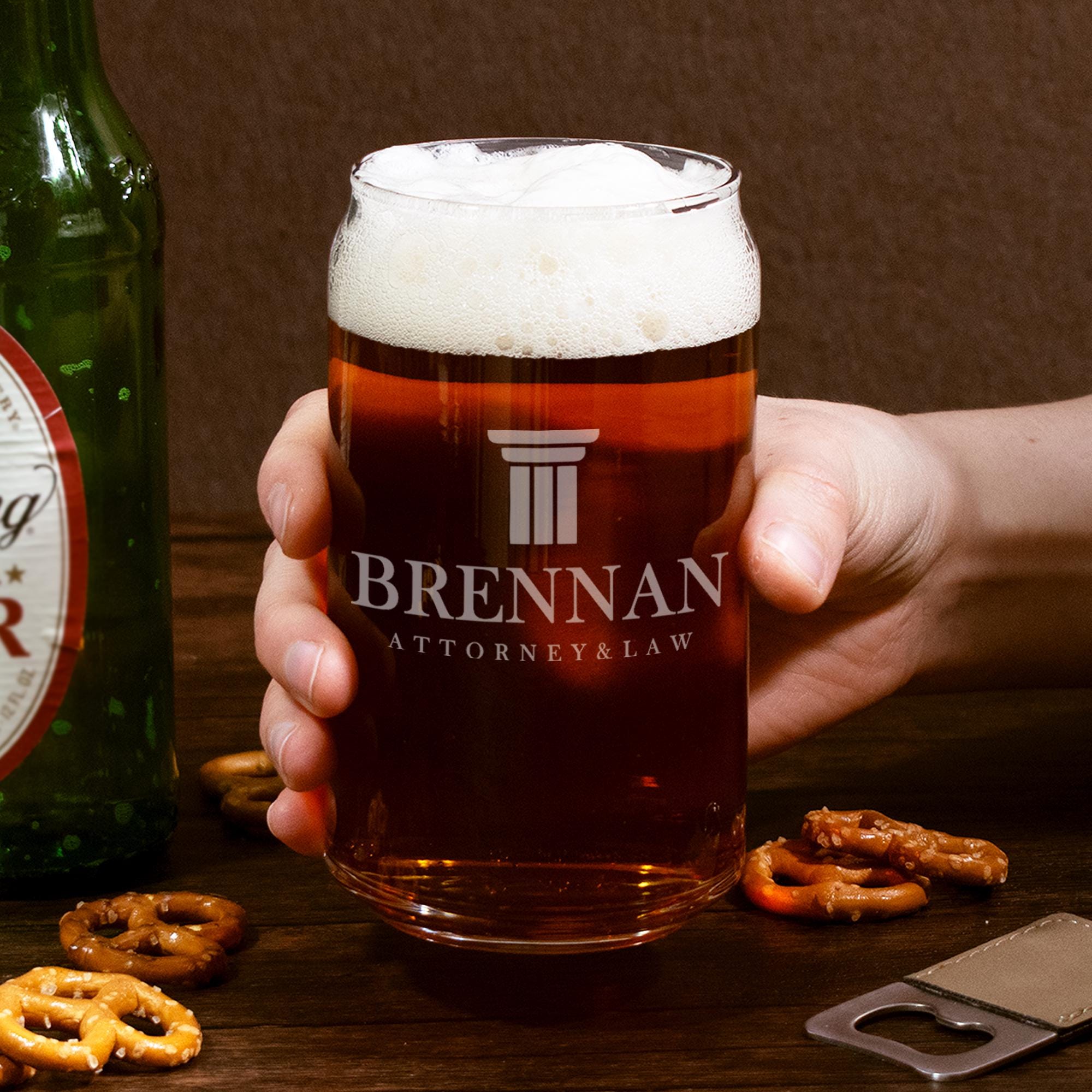 Logo Pint Glasses, Logo Beer Glass, Custom Logo Glasses, Personalized ...