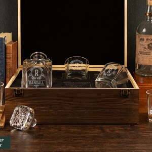 Custom Logo Decanter Set, Whiskey Decanter Set With Logo, Custom Logo ...