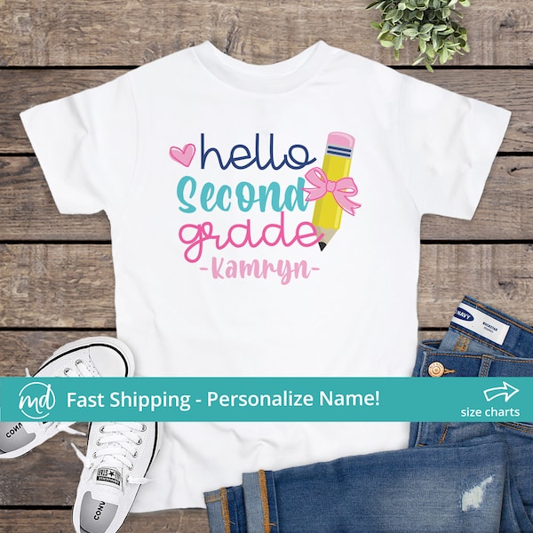 2nd Grade Shirt - Etsy