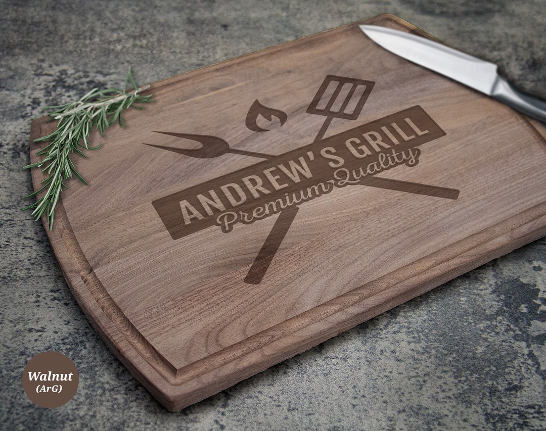 Personalized Grill Cutting Board, Custom Meat Board, Grill Gifts for ...