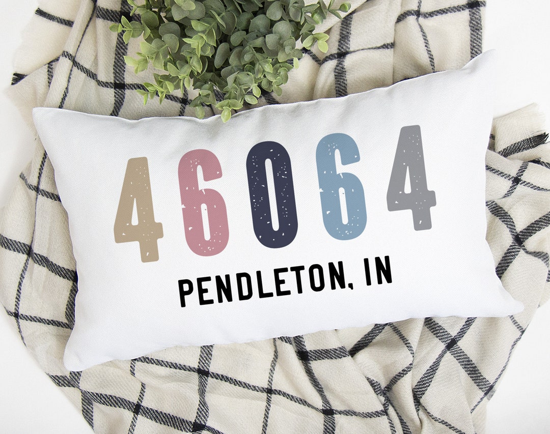 Personalized Zip Code Pillow, Housewarming Gift Pillow, Home Decor Gift ...