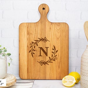 Monogram Cutting Board Wedding Gift, Personalized Cutting Board With ...