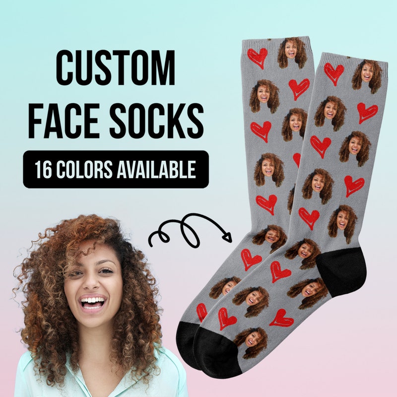 Custom Face Socks - Etsy
