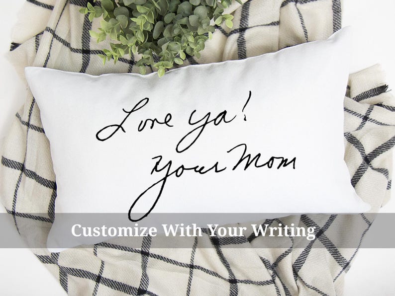 Pillow With Custom Writing, Throw Pillow Personalized Gift for Bride ...