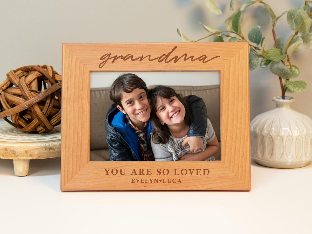 Personalized Grandma Picture Frame, Mothers Day Gift for Grandma ...