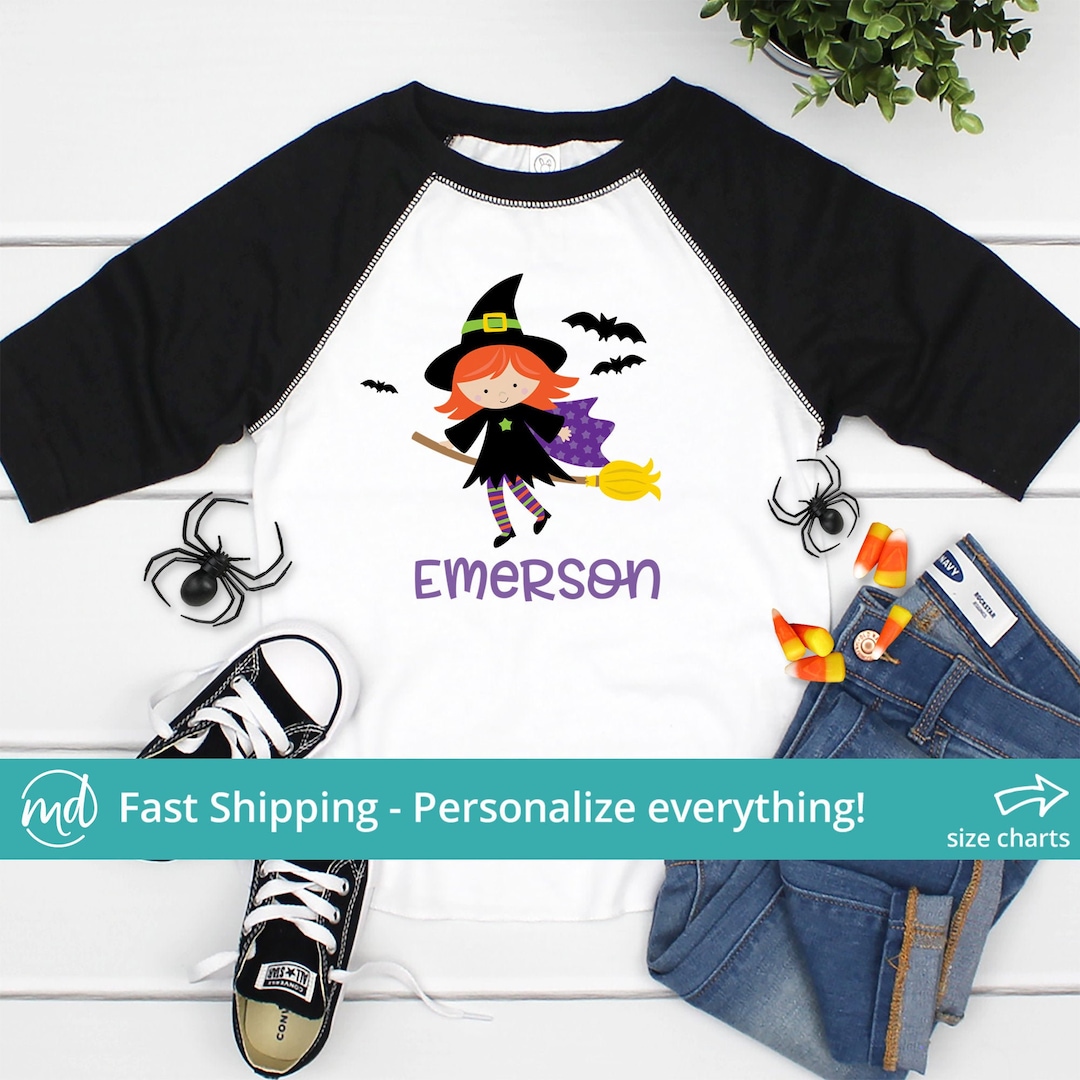 Personalized Halloween Shirts for Girls, Personalized Halloween Shirt ...