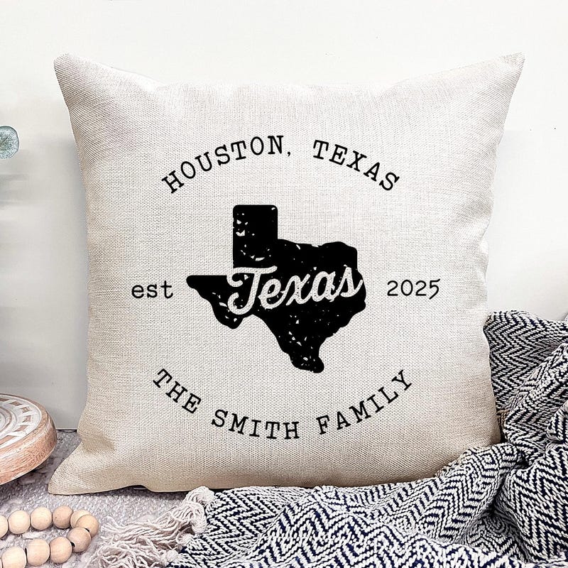 Texas Pillow - Etsy