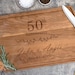 50th Anniversary Cutting Board Personalized 50th Anniversary - Etsy