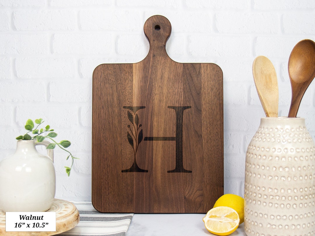 Monogram Cutting Board Wedding Gift, Personalized Cutting Board With ...
