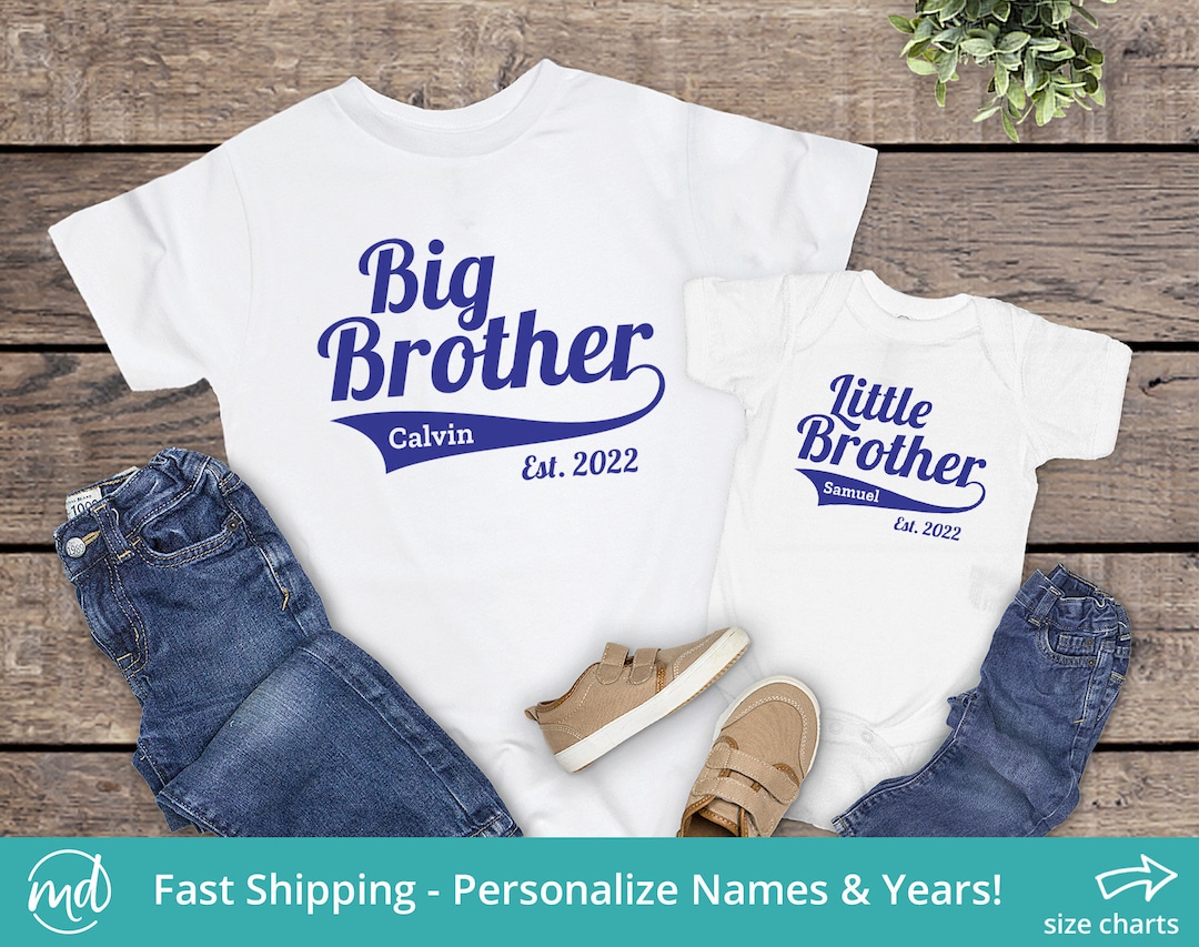 Big Brother Little Brother Outfits, Baseball Brother Shirts, Matching ...