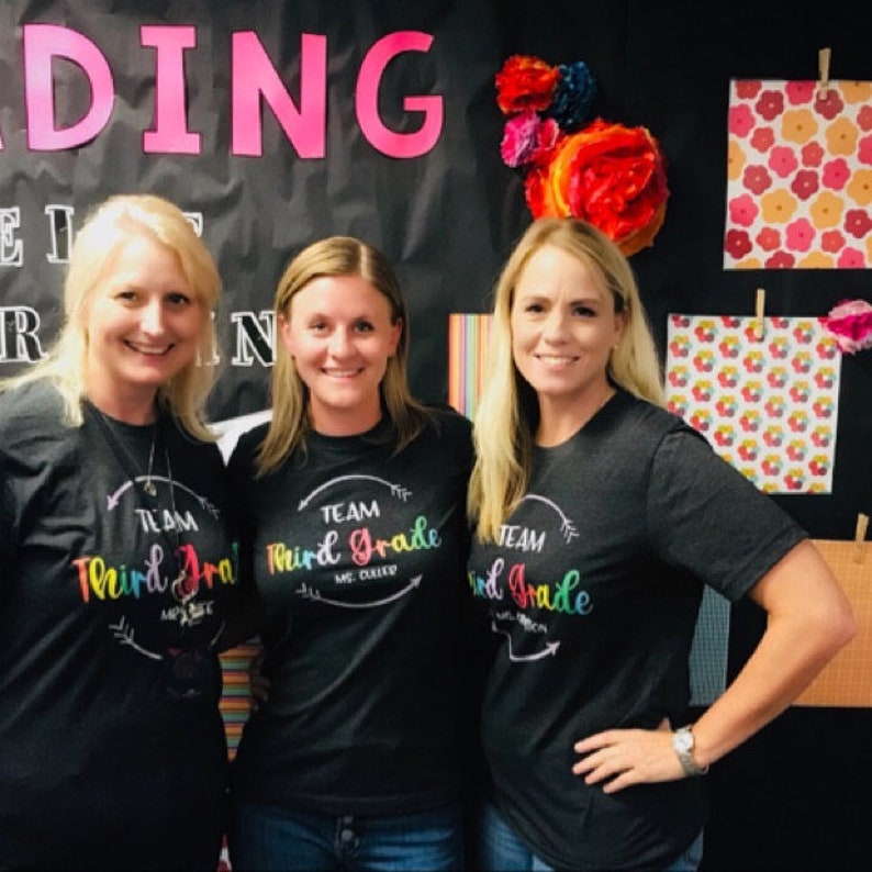 Team 3rd Grade Teacher Team Shirt Team Third Grade Teacher - Etsy