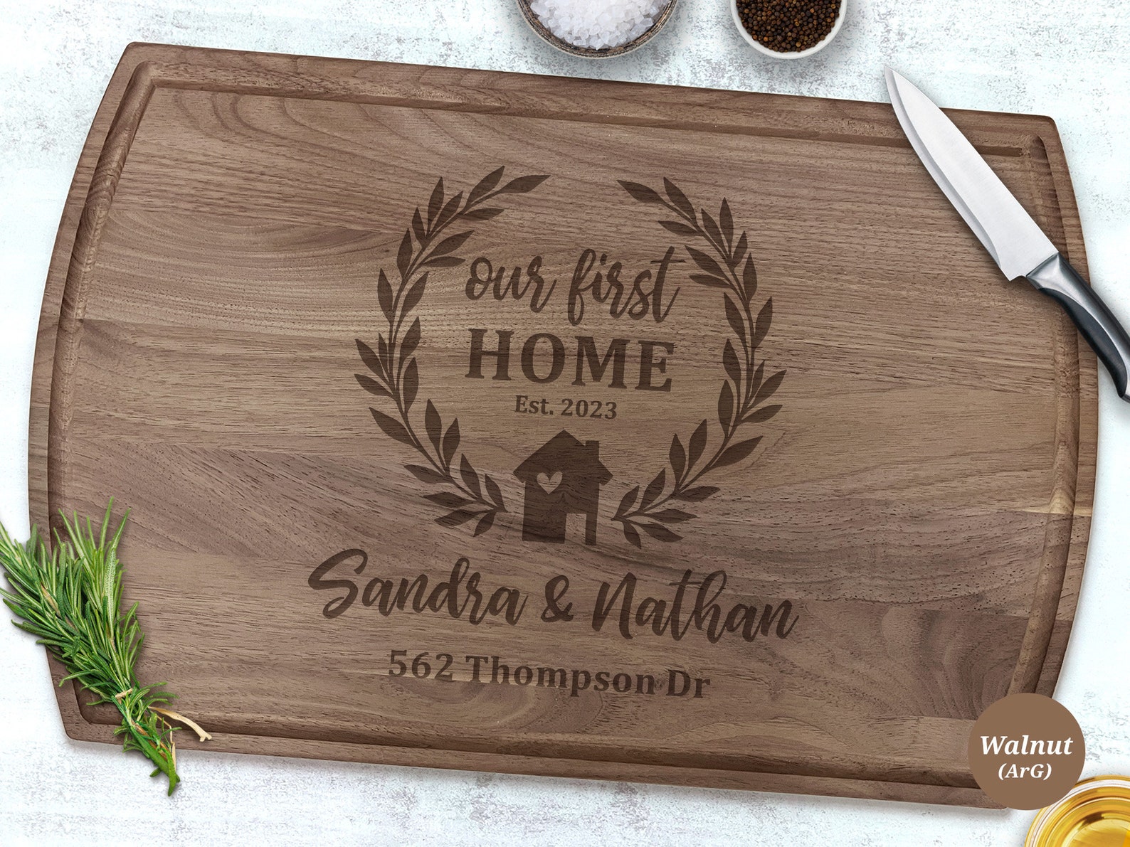 Our First Home Custom Cutting Board First Home Gift New Home - Etsy