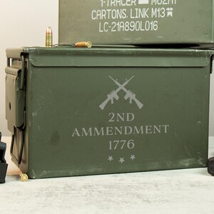 Engraved Ammo Can, Ammo Box, Personalized Groomsmen Gifts, Custom Ammo ...