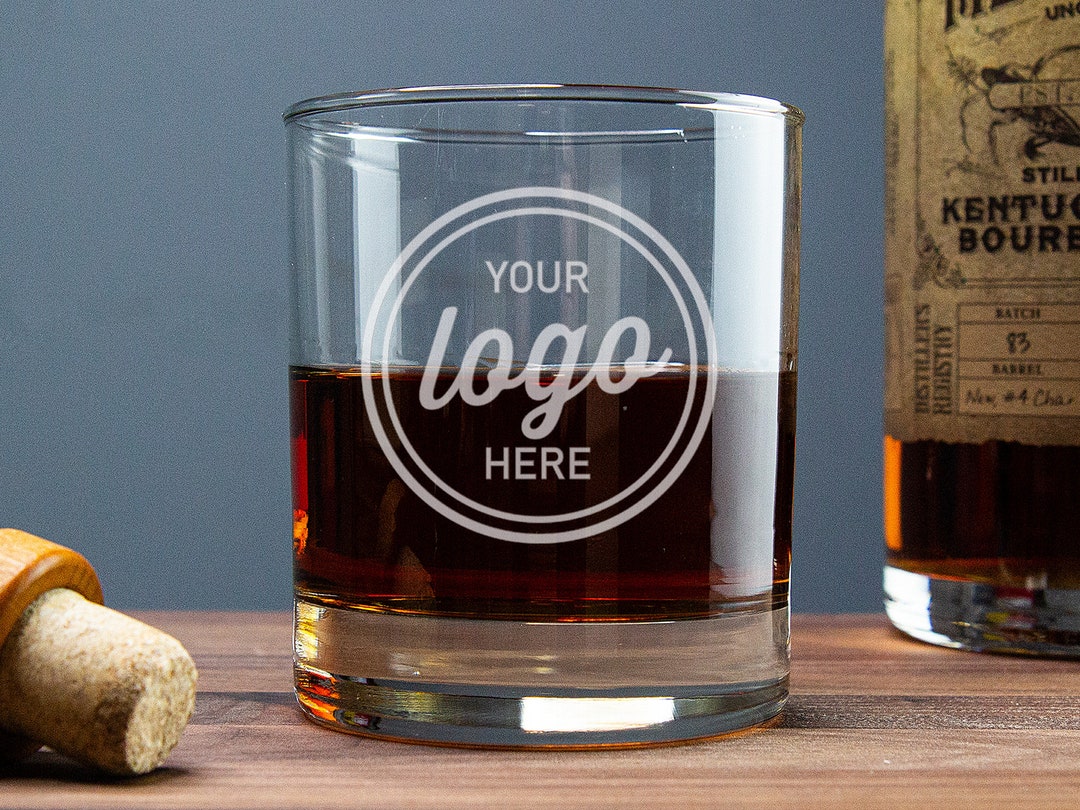 Custom Logo Whiskey Glasses, Corporate Gifts for Employees, Your Logo ...