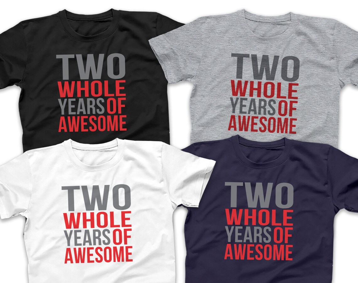 Second Birthday Shirt Boy Two Year Old Birthday Shirt Two | Etsy