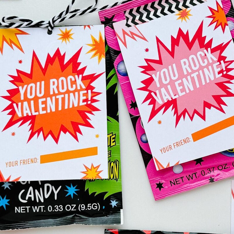 You Rock Valentine - Etsy