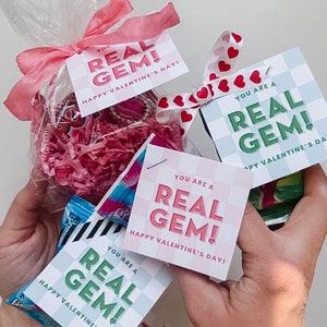 Printable Ring Pop Valentine Tag, You Are a Real Gem, Preschool ...