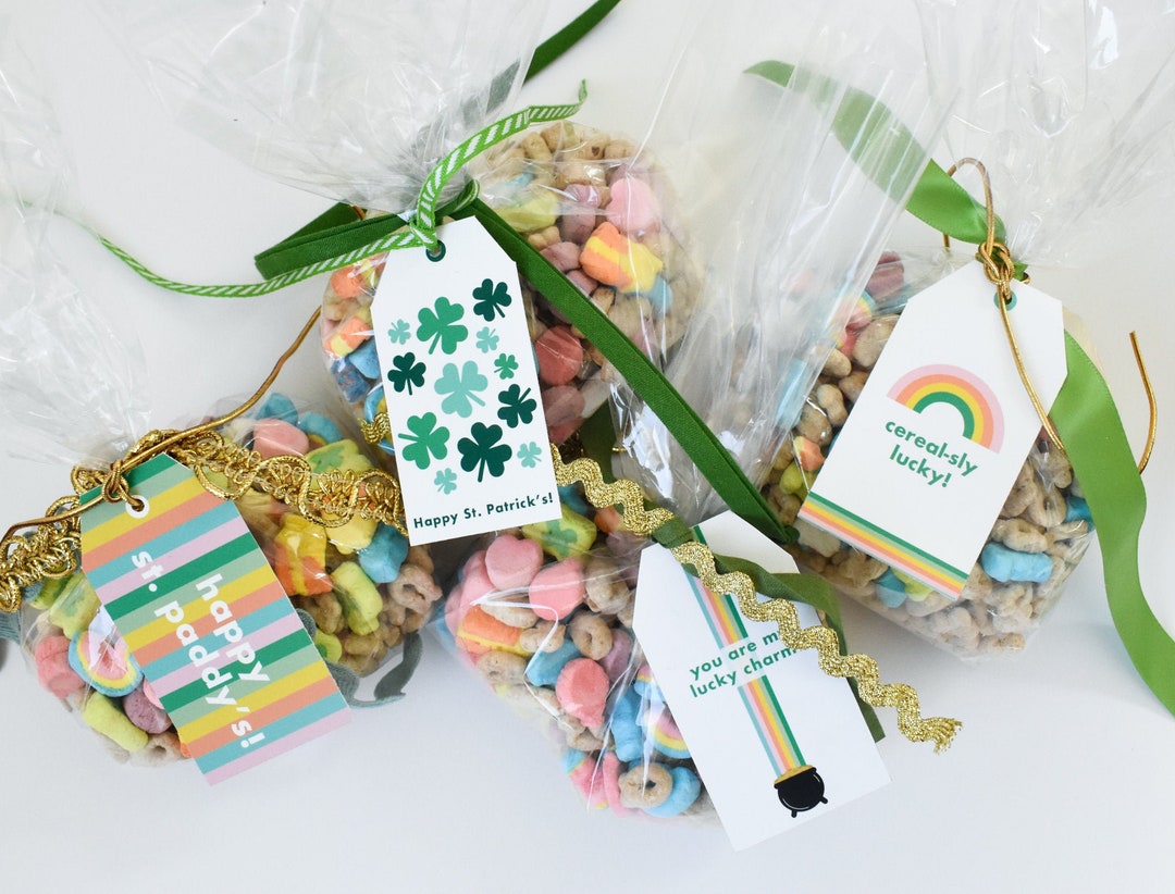 Printable St. Patrick's Day Gift Tag, Cereal St. Patricks Day Tag, St ...